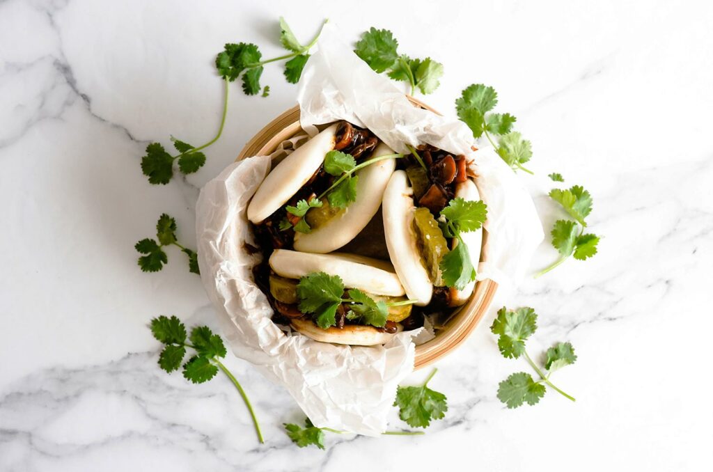 Sticky Chicken Bao Buns - Mr. Chen's Dumplings