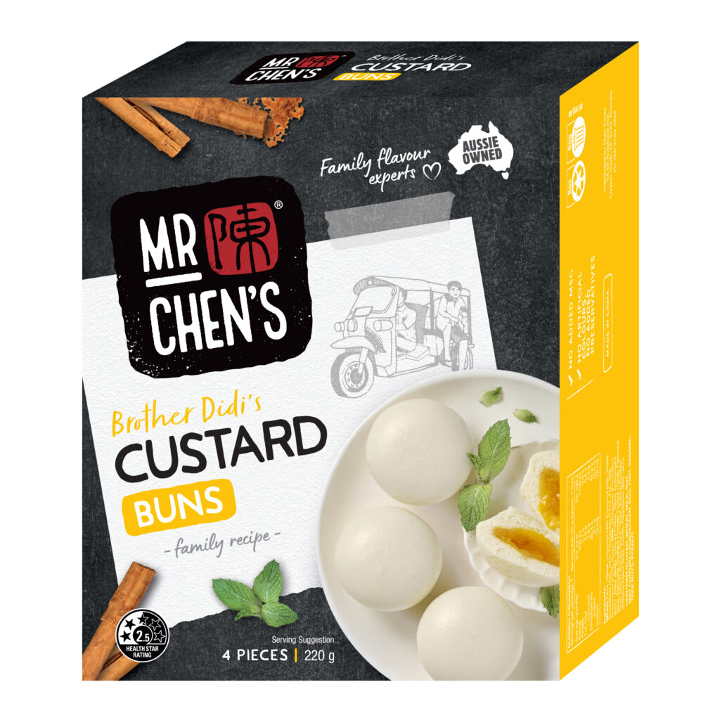 Custard Bun 220g - Mr. Chen's Dumplings