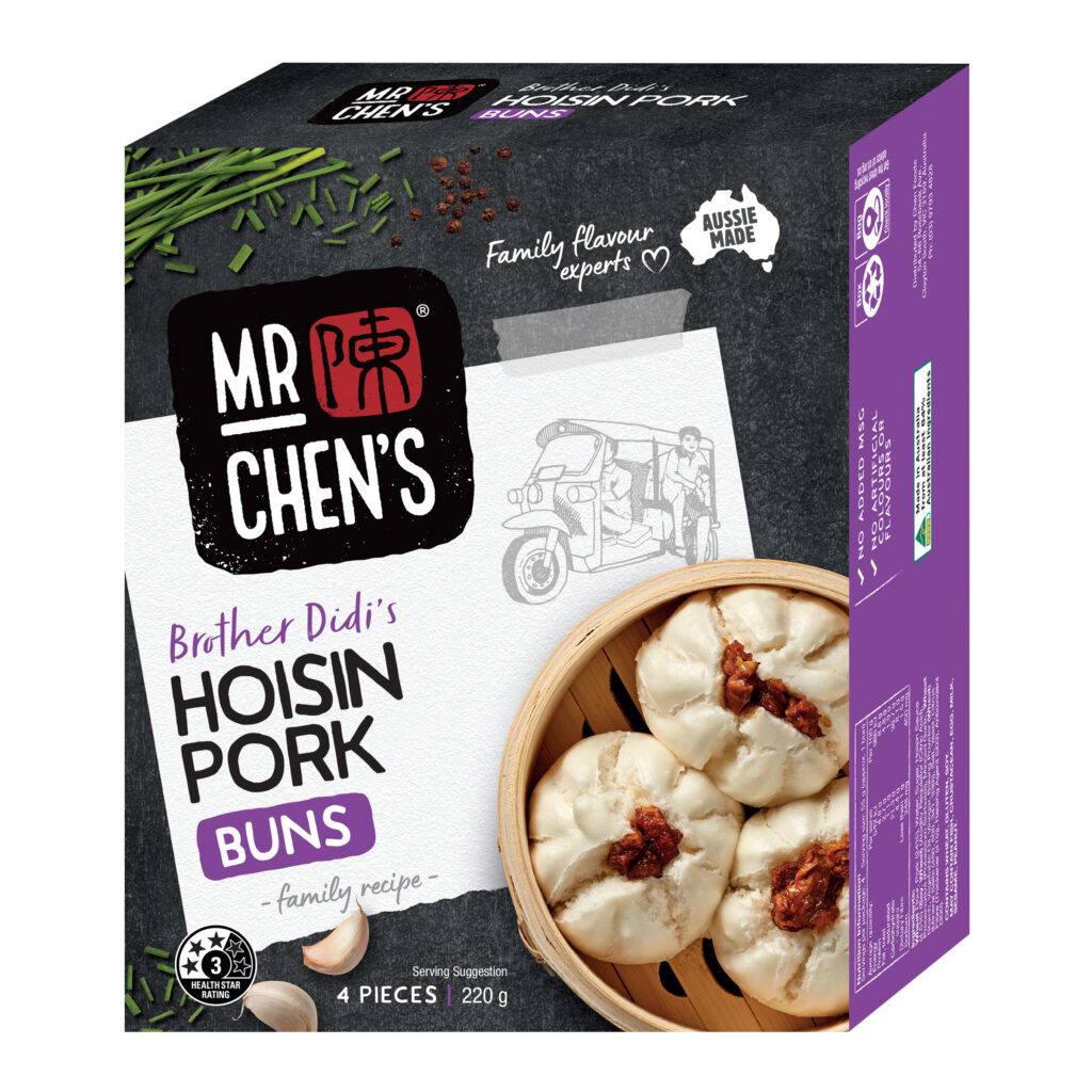 Hoisin Pork Bun 220g - Mr. Chen's Dumplings